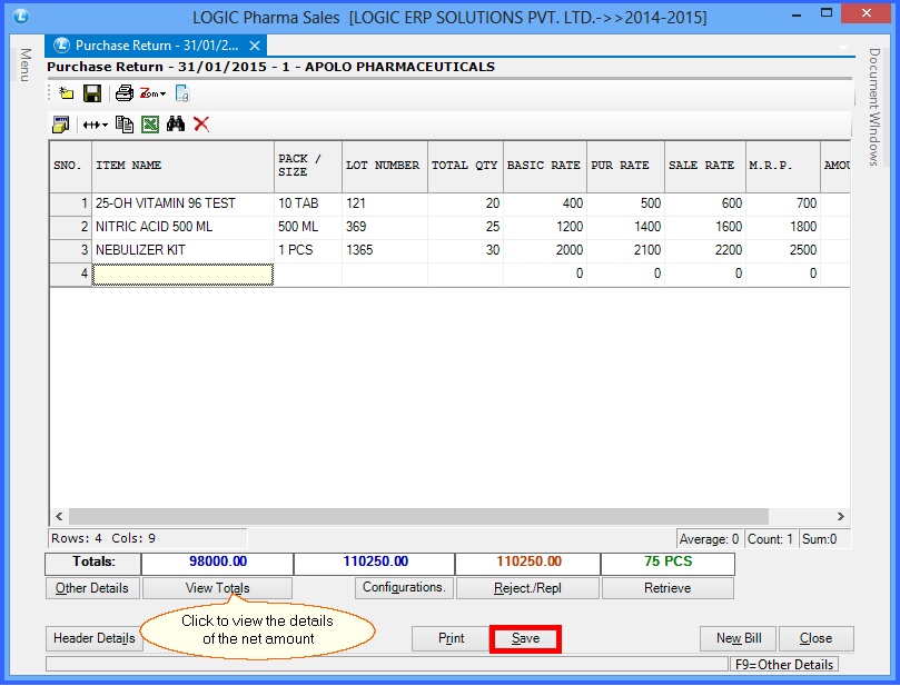 Purchase Return (Debit Note)