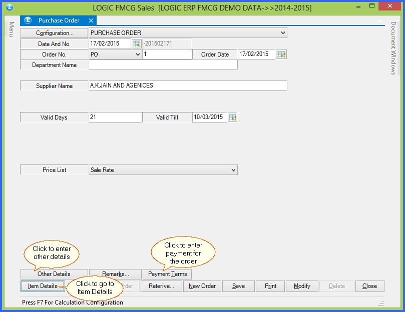 Purchase Order
