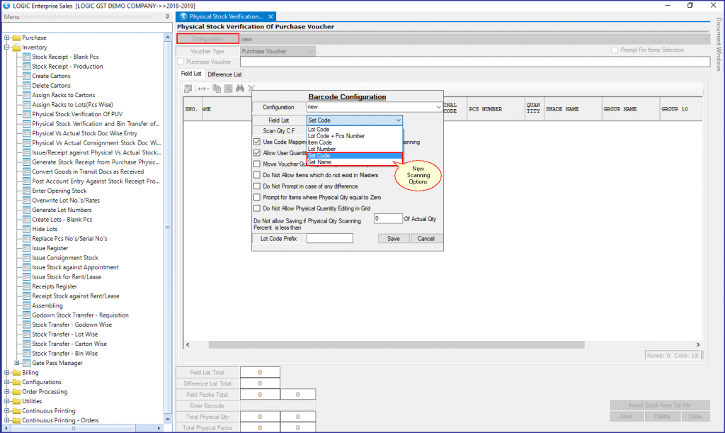 New Scanning Options Added in Physical Stock Verification Of PUV - Blog